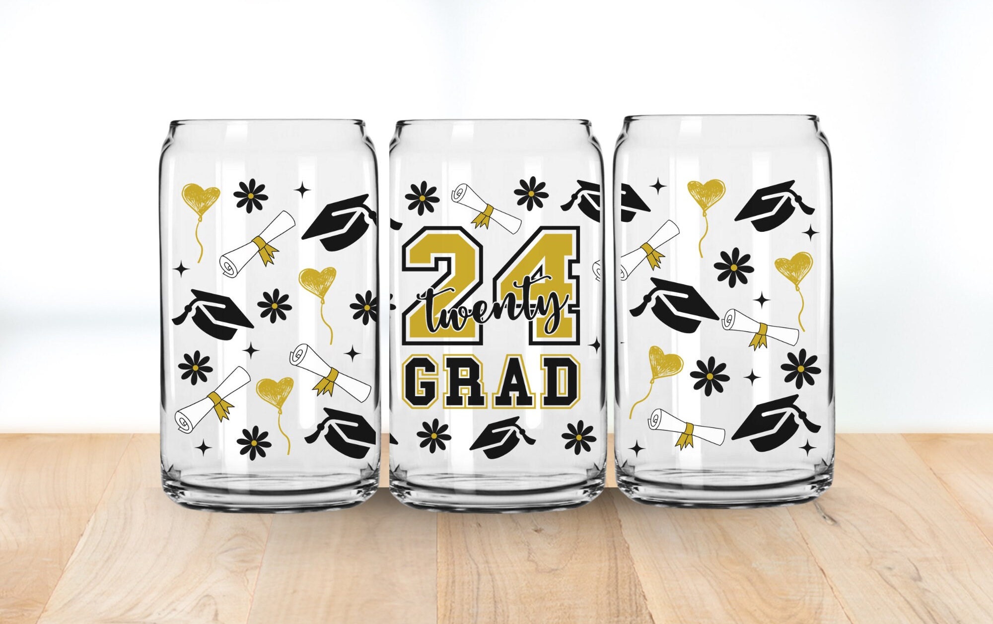 Graduation Libby Glass Wrap SVG Senior Class of 2024 Svg, Grad Party 16 ...