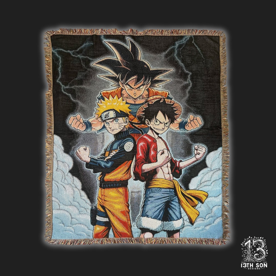 Anime Handmade Tapestry Blanket, Anime Couch Throw, Anime Hanging Wall ...