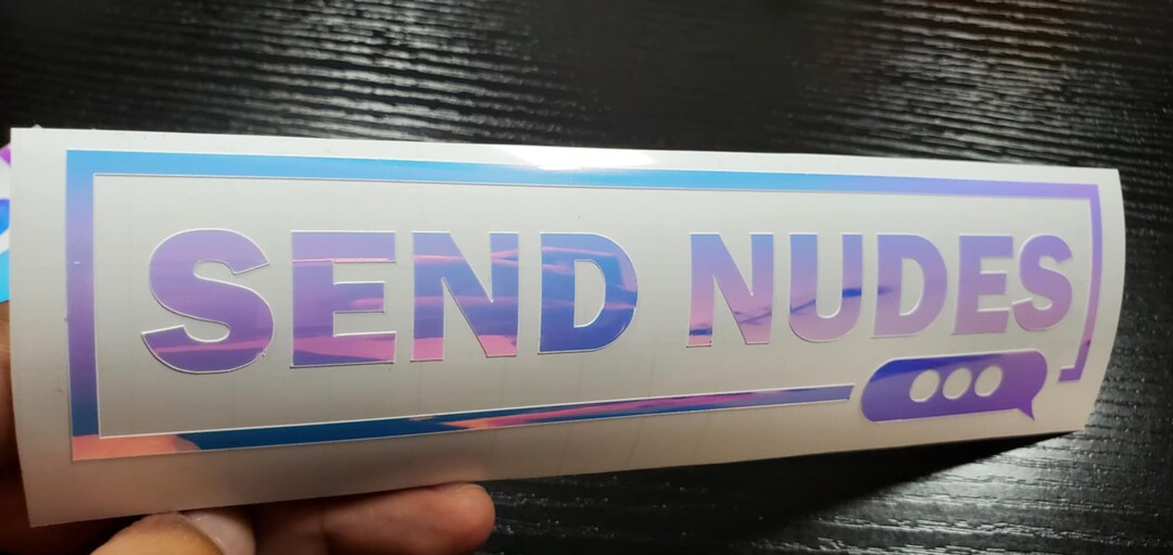 Send Nudes Car Decal - Etsy