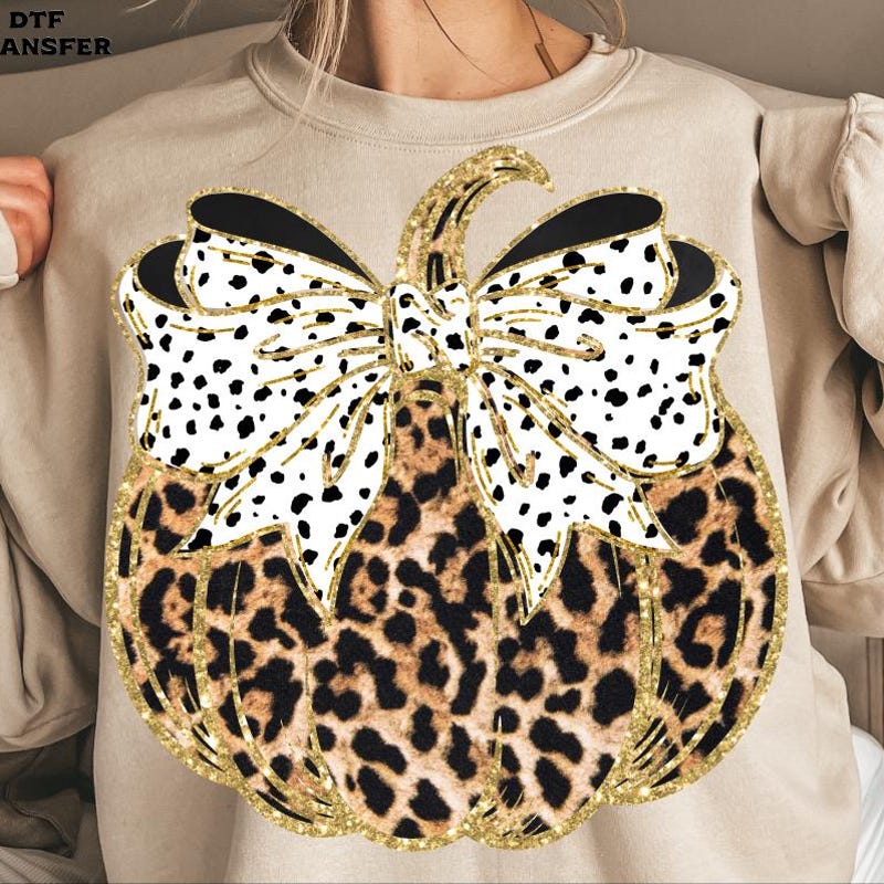 Fall Iron on Dtf Leopard - Etsy