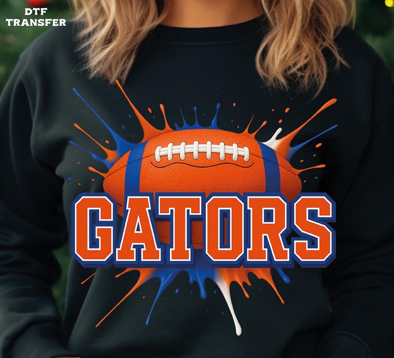 3D Football Drip College Team Logo DTF Transfer: Ready to Press - Etsy