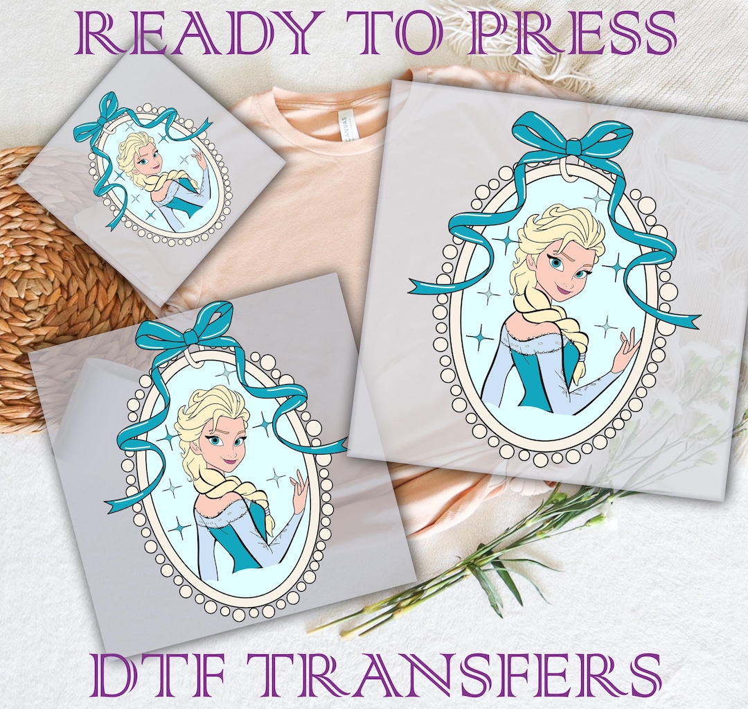 Disney Princess Coquette Elsa Ready to Press, Disney Princess Transfer, Girls Trip Transfer ...
