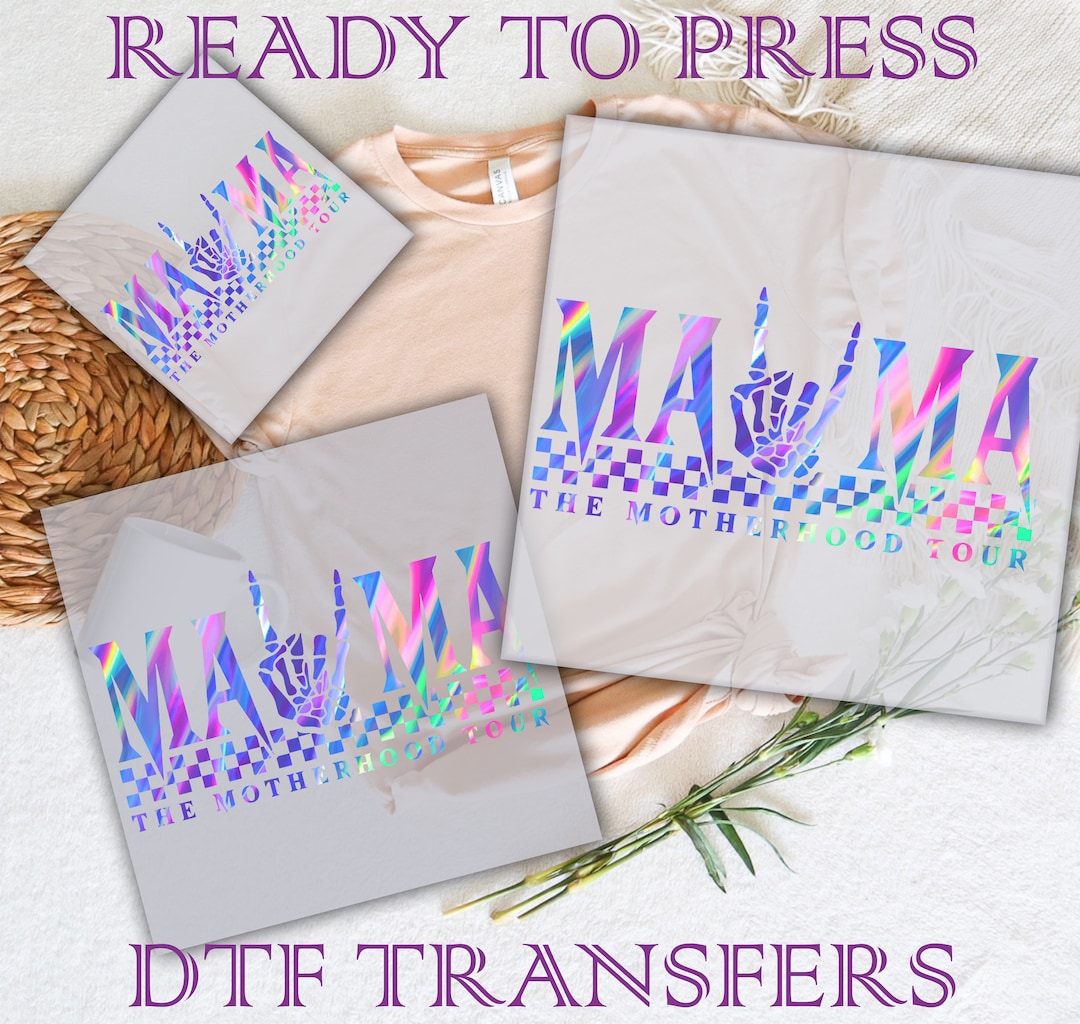 Mama Tour Dtf Transfers, Ready to Press, DTF Prints Heat Transfer, Rock ...