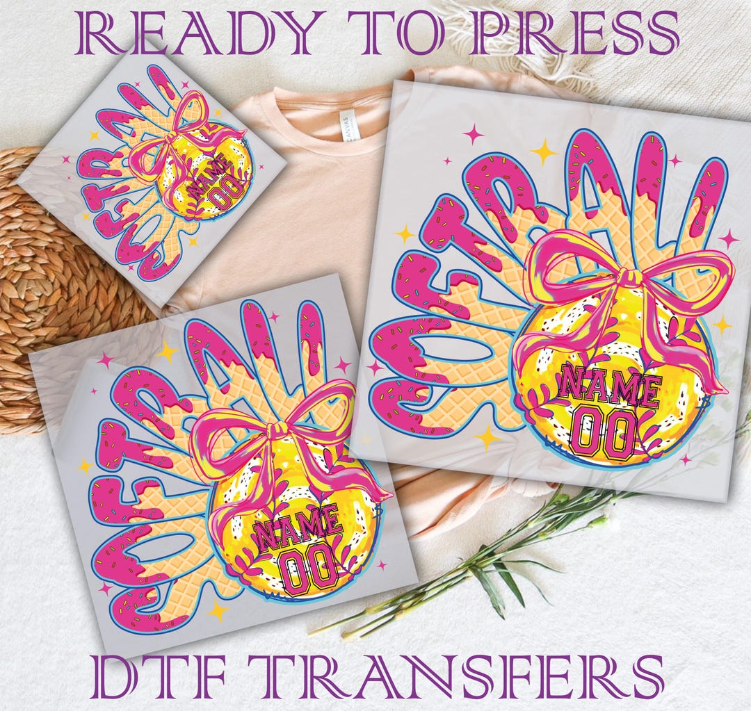 Custom Softball Game Day Drip DTF Transfer: Mama Softball - Etsy