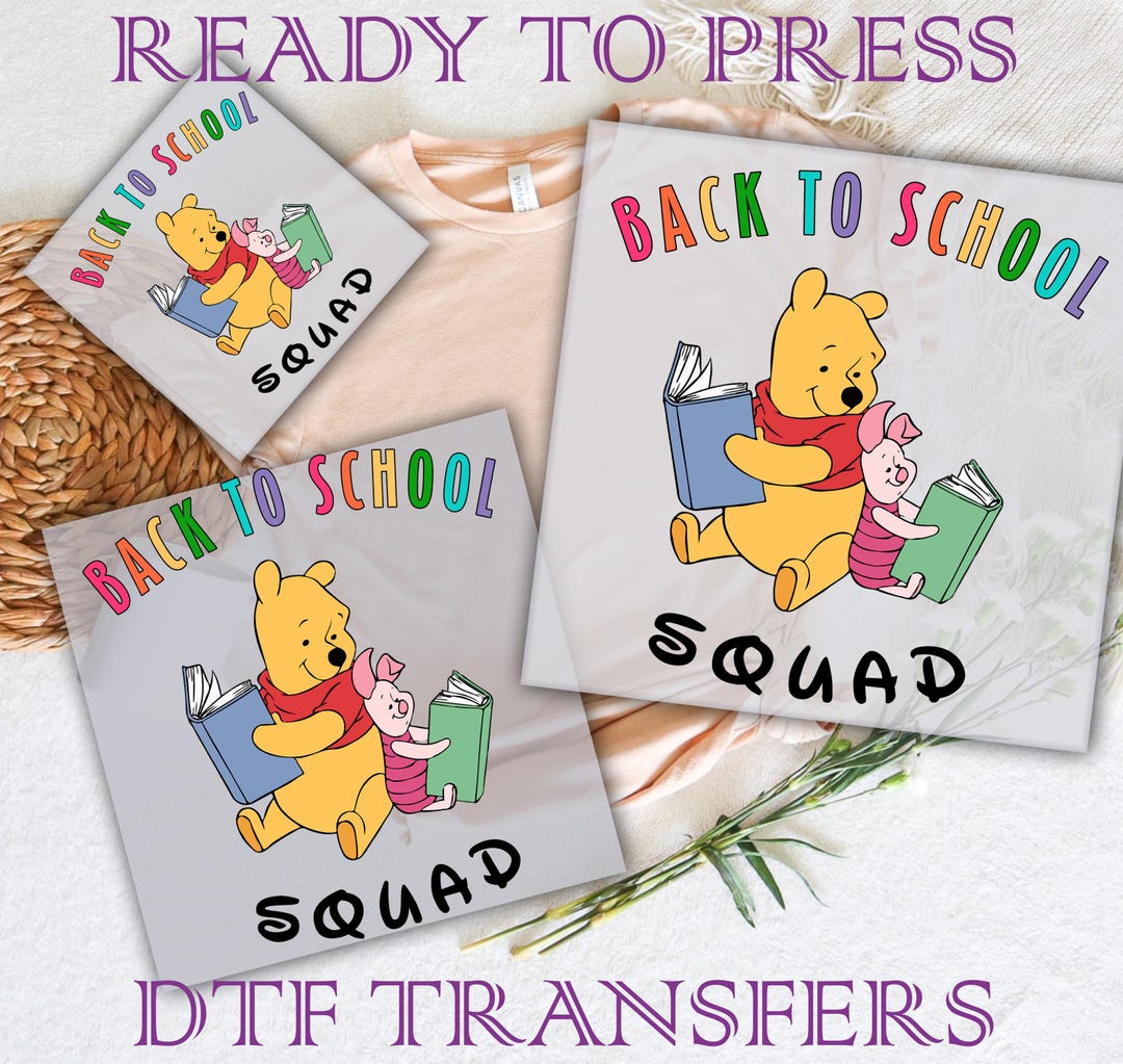 Disney Back to School Squad Ready to Press, Back to School Dtf, First ...