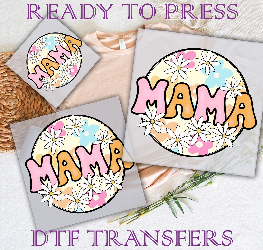 Retro Mama Dtf Transfers, Ready to Press, DTF Prints Heat Transfer ...