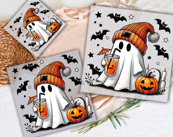 Halloween Ready to Press, Spooky Ghost Dtf, Ghosts Dtf Transfers ...