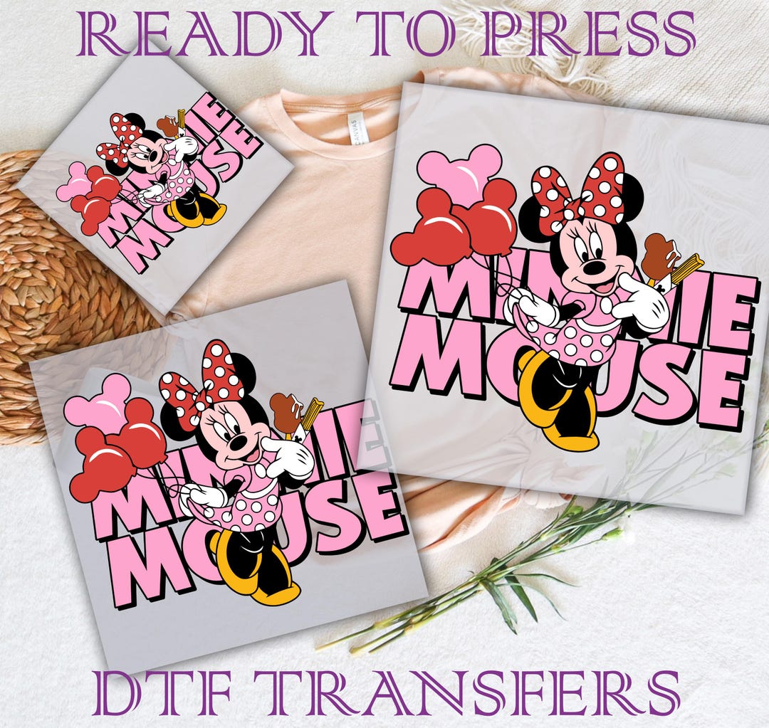Minnie Mouse Transfers, Disney Friends Ready to Press, Disney Friends ...