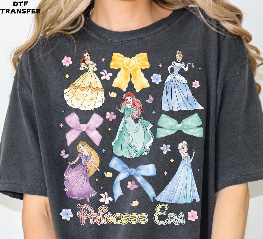 Disney Princess Era Ready to Press DTF Transfers - Etsy
