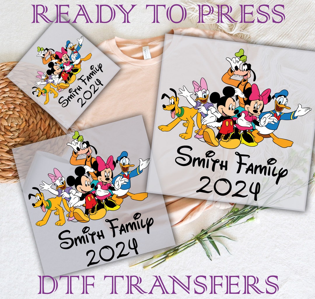 Disney Family Custom DTF Transfer, Disney Ready to Press, Disney Cruise ...