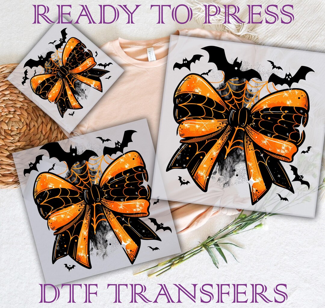 Halloween DTF, Coquette Spider DTF Transfer Ready to Press, Heat Press ...