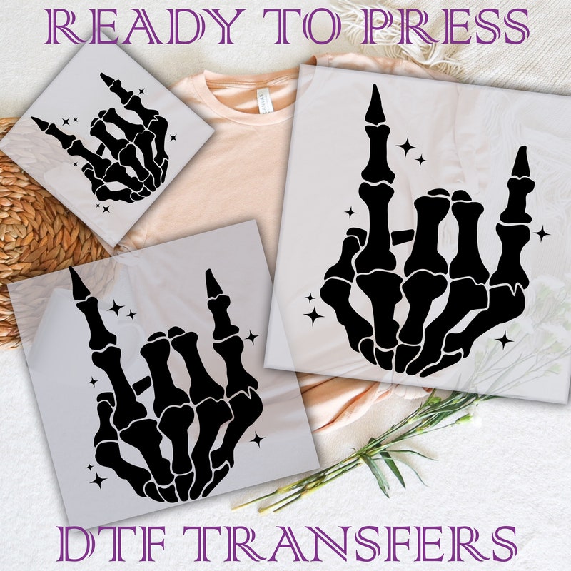 Skeleton Hand Decal - Etsy