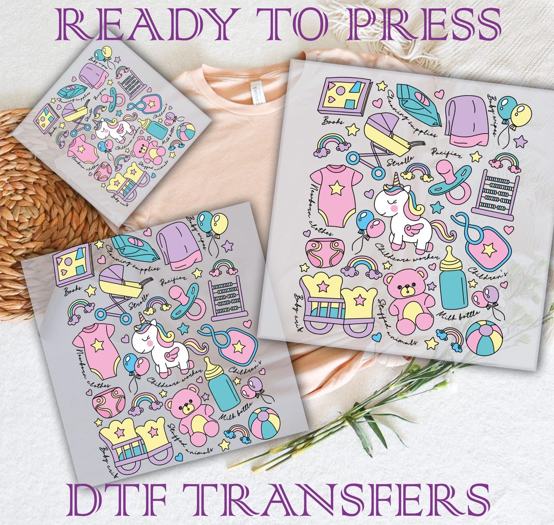Baby DTF Transfer: Ready to Press, Baby & Mama Designs - Etsy