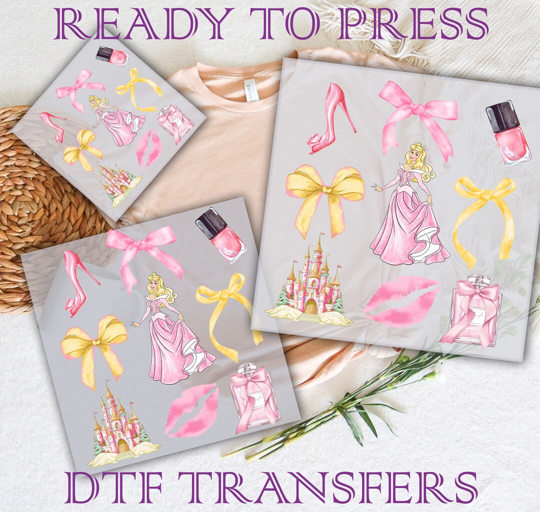 Disney Princess Coquette DTF Transfer, Disney Read to Press,cartoon ...