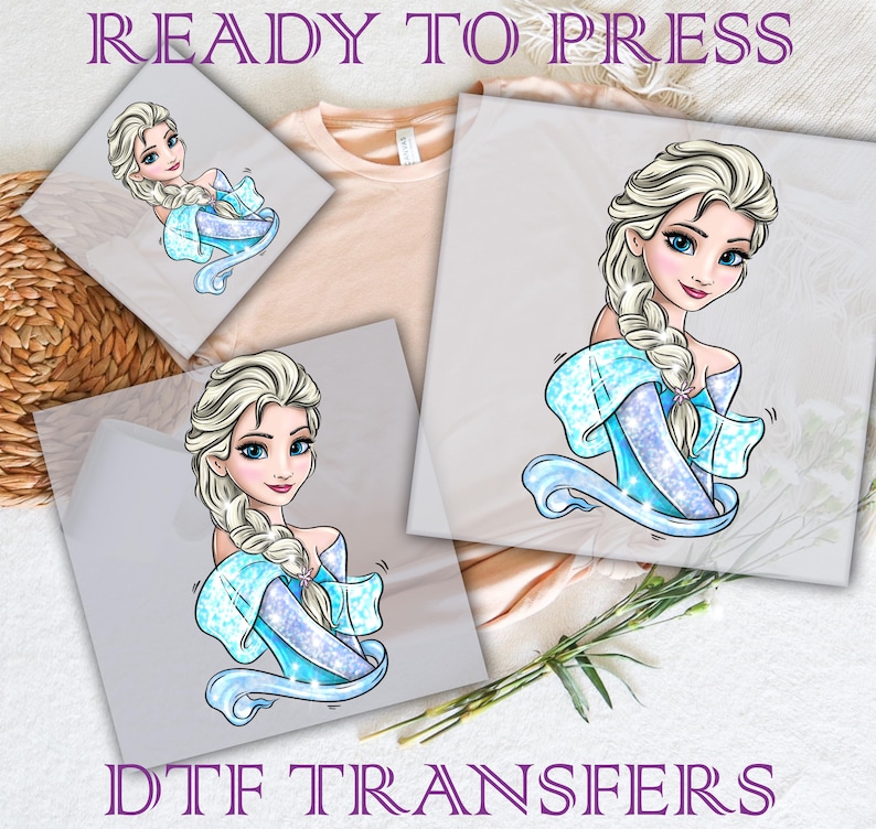 Disney Princess Elsa Read to Press, Disney Princess Heat Press ...