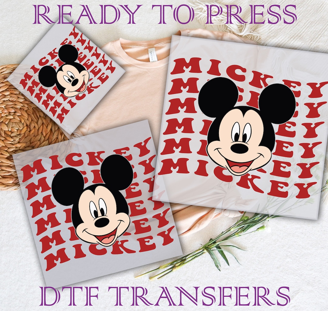Mickey and Friends DTF Transfer, Disney Ready to Press, Disney Transfer ...