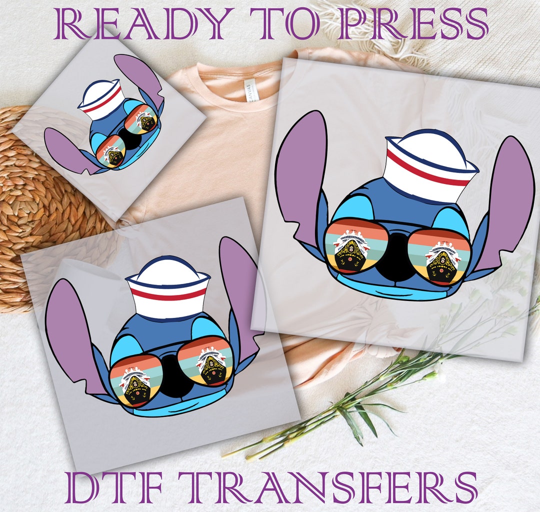Disney Cruise Stitch DTF Transfer, Ready to Press - Etsy