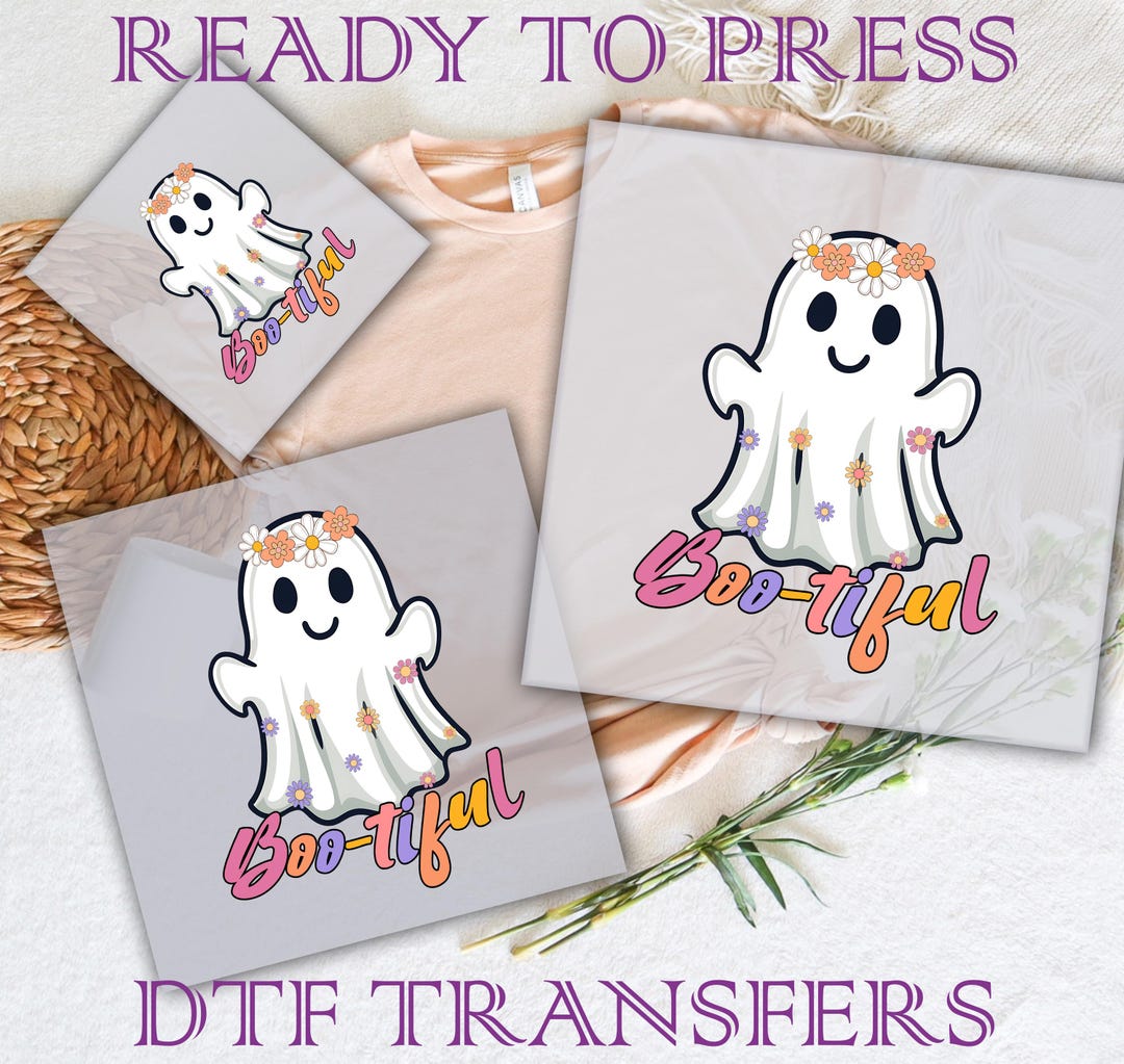 Boo-tiful DTF, Baby Ghost DTF Transfers Ready to Press, Heat Press ...