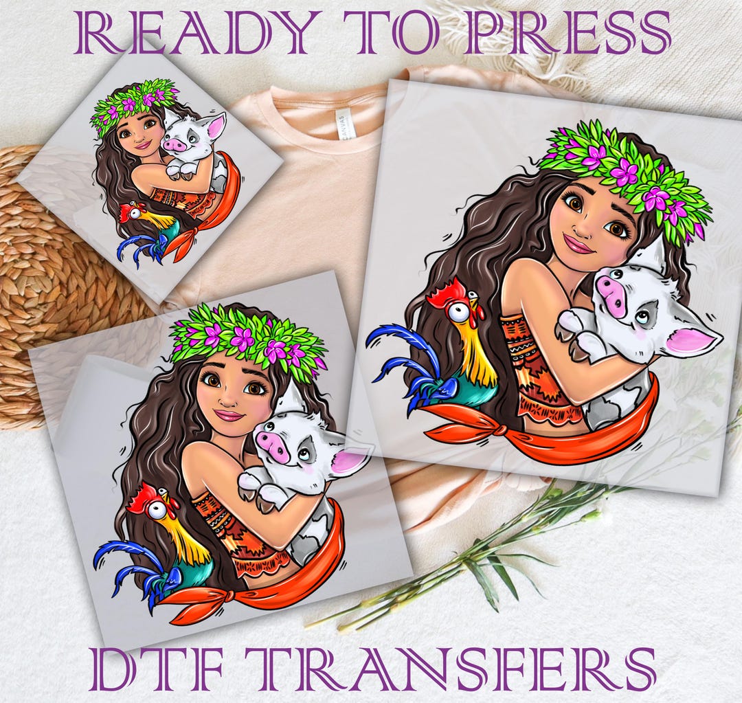 Disney Princess Moana Read to Press, Disney Princess Heat Press, Moana ...