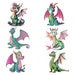 Cute Dragons: Digital Clipart Bundle, Instant Download PDF, Commercial ...