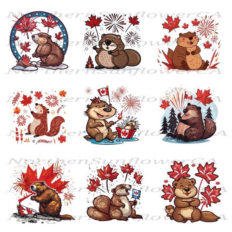 Canada Day Celebrations, Clipart, T-shirt, Flag, Hat, Stickers, Posters ...