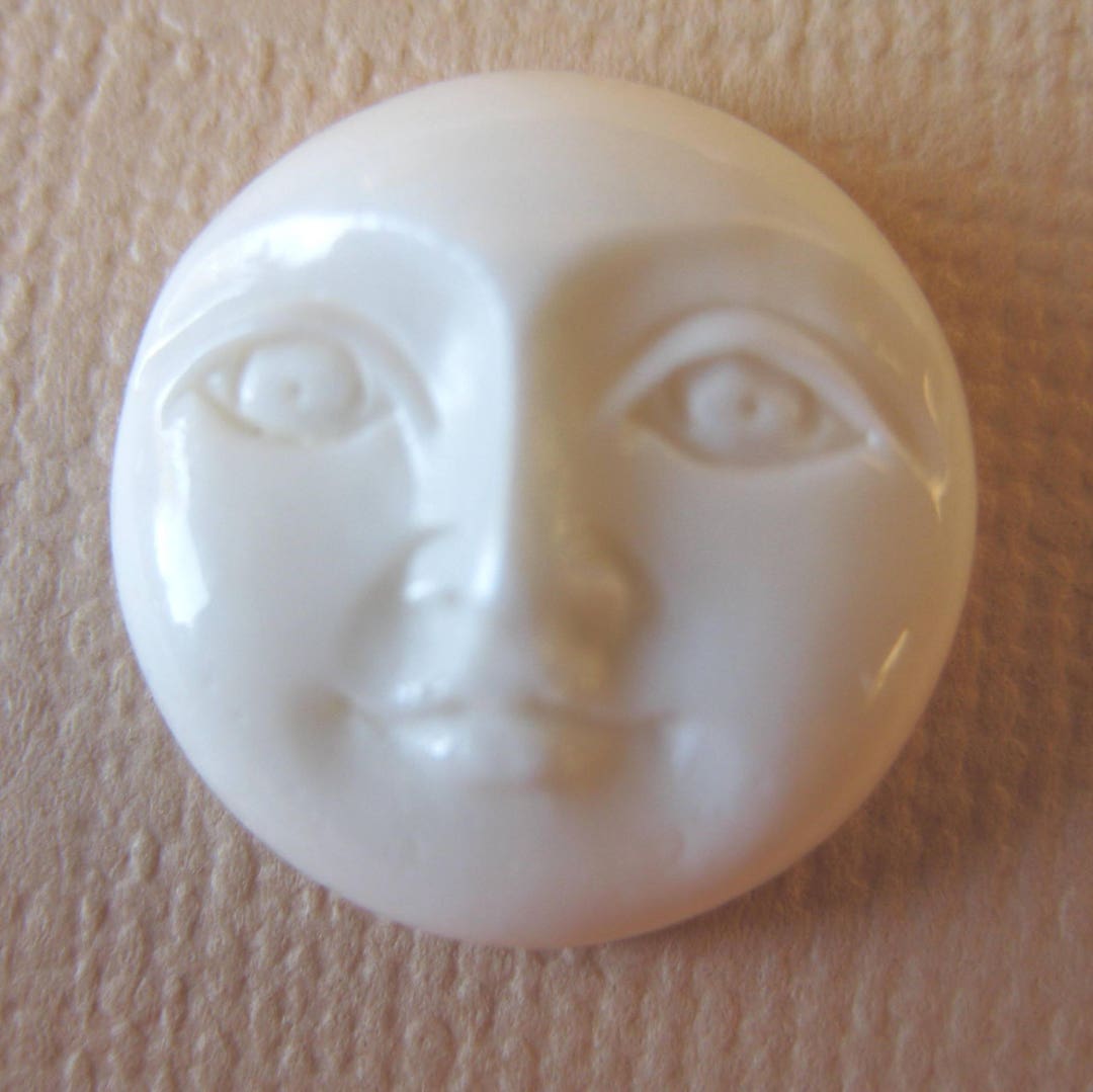 Carved Bone Moon Faces: Open Eyes, Fair Trade Bali - Etsy