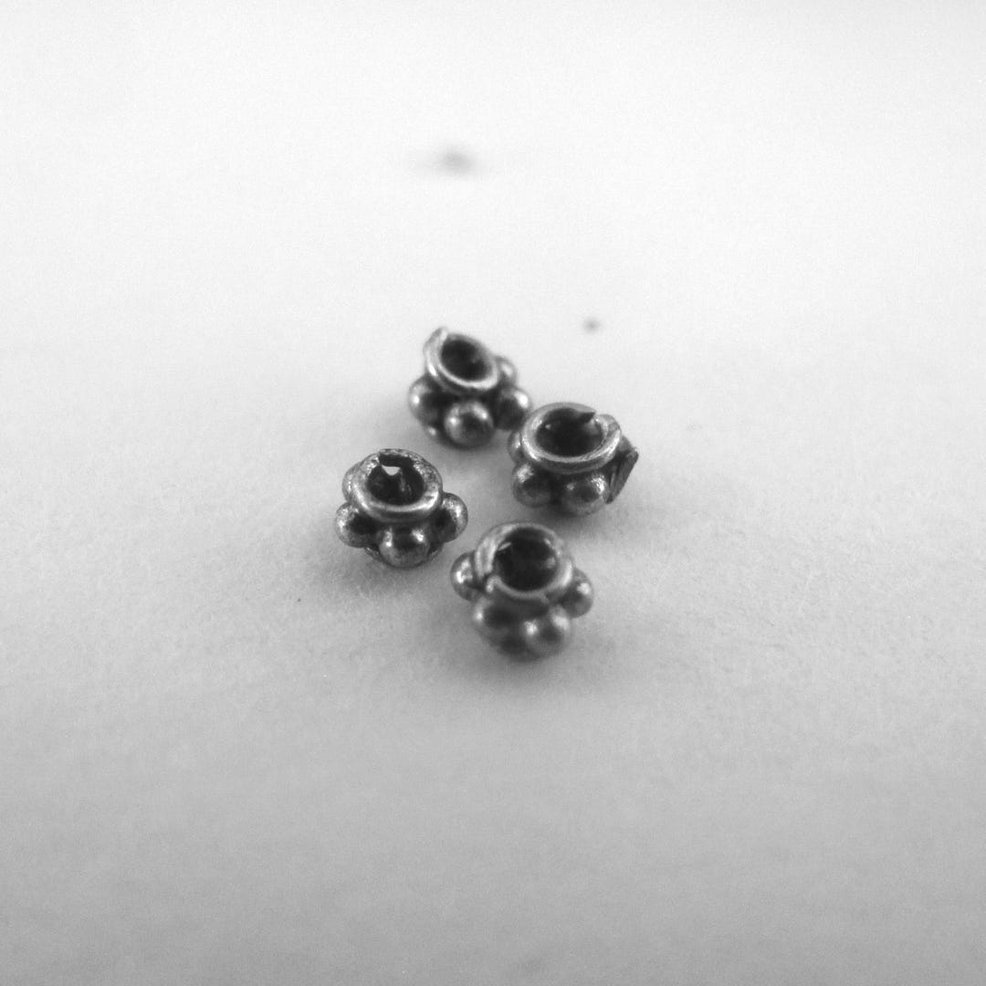 MS 3x3mm Wire Granulation Spacers 2mm Hole Bali Sterling Fair Trade - Etsy