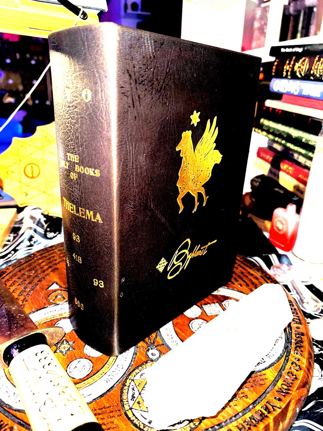 The HOLY BOOKS of THELEMA by Aleister Crowley Special Deluxe Baphomet ...