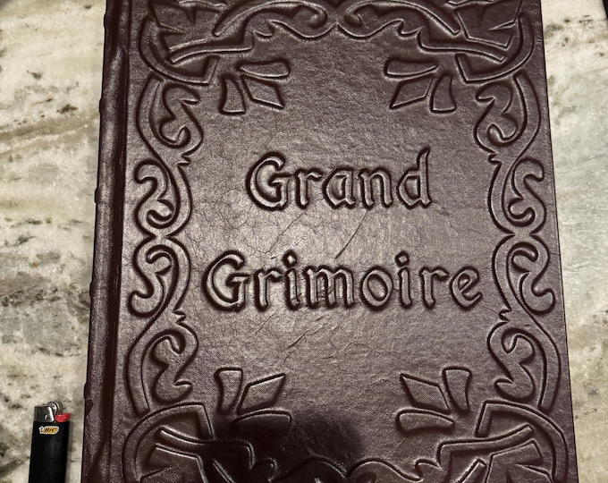 Grand Grimoire Plus 7 Other Grimoires in One. Rare Occult. High Quality Leather Binding RARE 1/1 ...