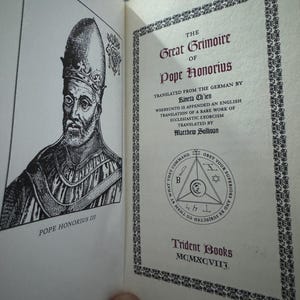 The Grimoire of Pope Honorius #684/1000 Deluxe Edition Extremely RARE! - Etsy