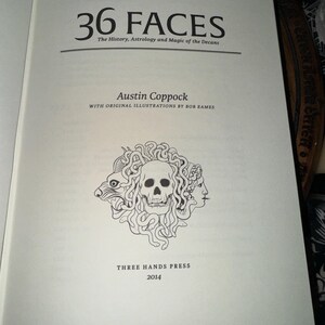 36 FACES the History, Astrology and Magic of the Decans by Austin ...