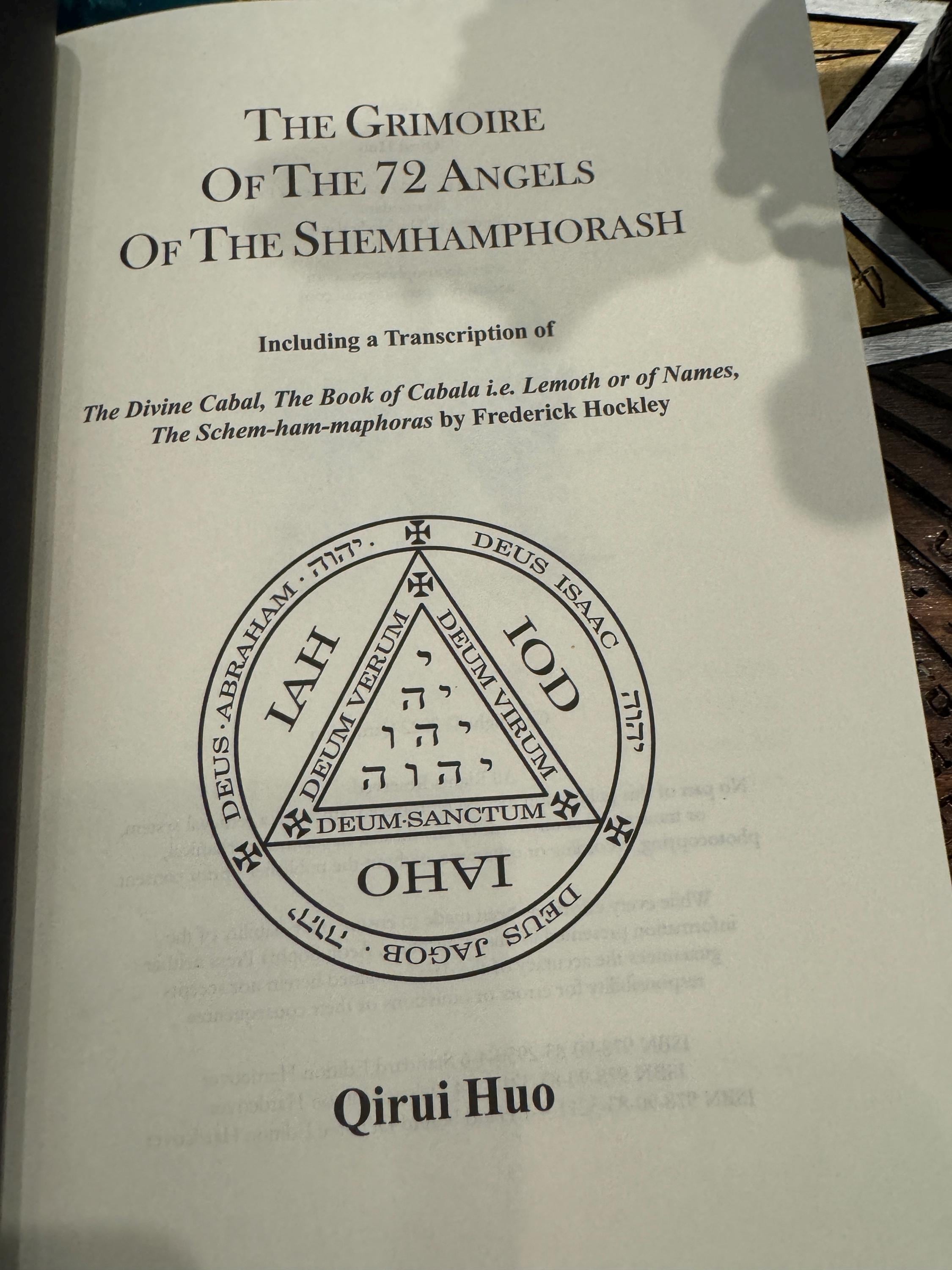 The Grimoire of the 72 Angels of the Shemhamphorash by Qirui Huo Deluxe ...