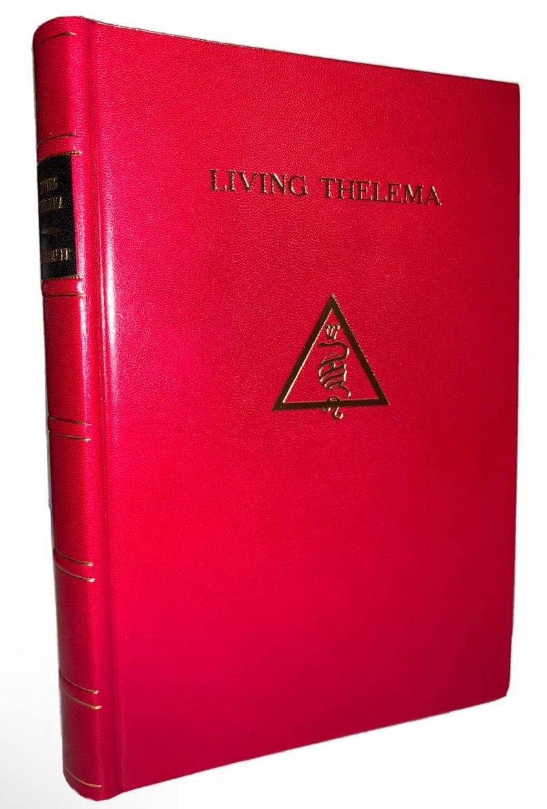 LIVING THELEMA, 1/31 Very Rare Deluxe Edition Alastair Crowley System ...