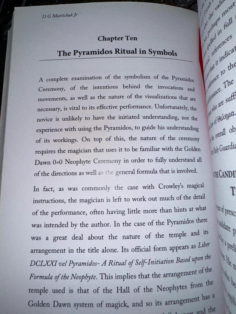 Pyramidos. Self Initiation in the Aeon of Horus Rare # 220 Copies. 1st ...