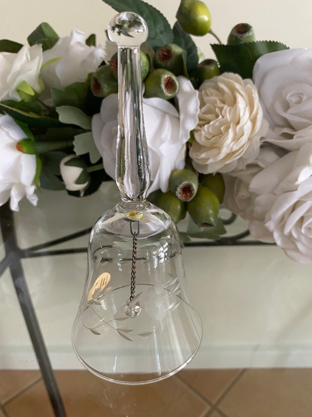 Vintage US Heritage Princess House Handblown Etched Crystal Bell - Etsy