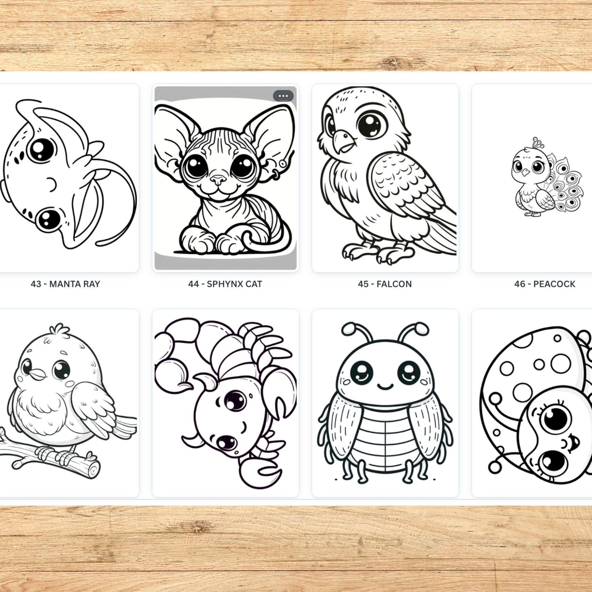 50 Printable Animal Coloring Pages for Kids, Toddlers, Preschoolers ...