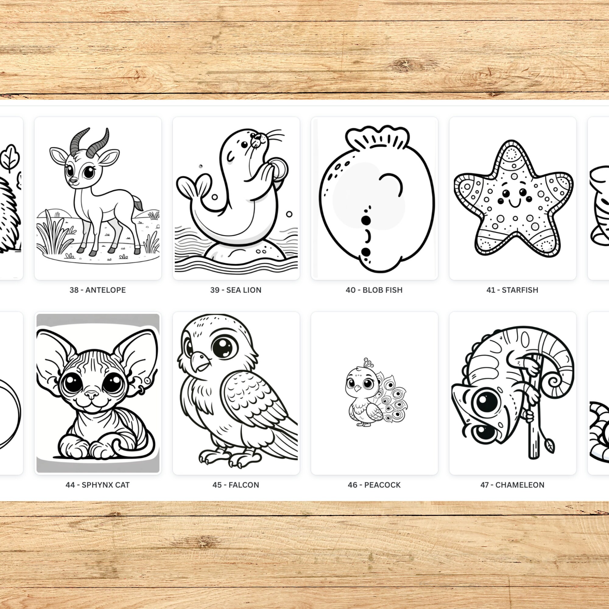 50 Printable Animal Coloring Pages for Kids, Toddlers, Preschoolers ...