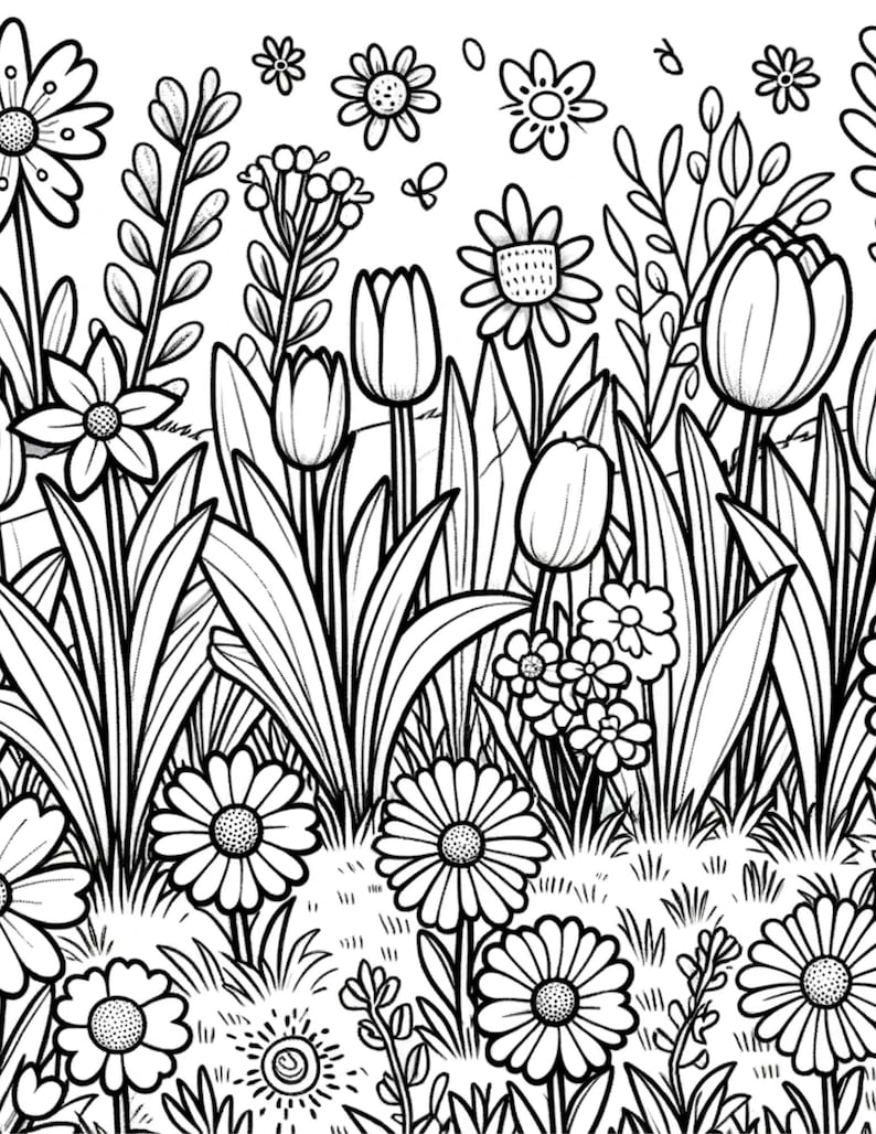 Easter Coloring Pages for Kids - Spring Bunny,eggs,printable Activity ...