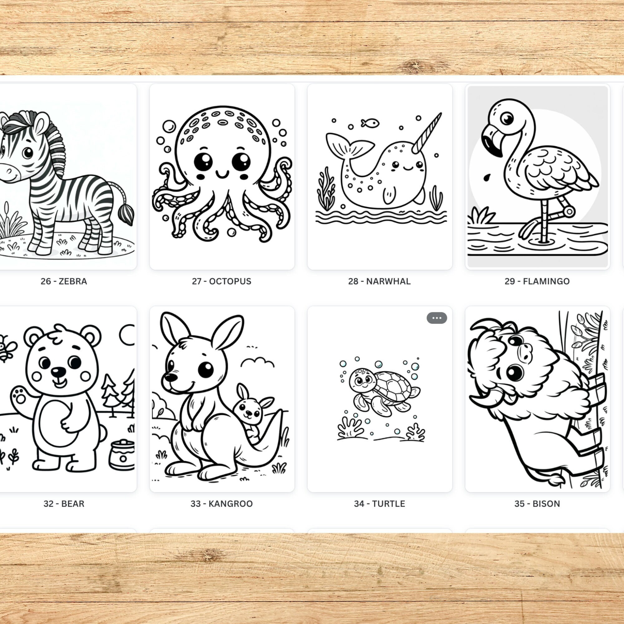 50 Printable Animal Coloring Pages for Kids, Toddlers, Preschoolers ...