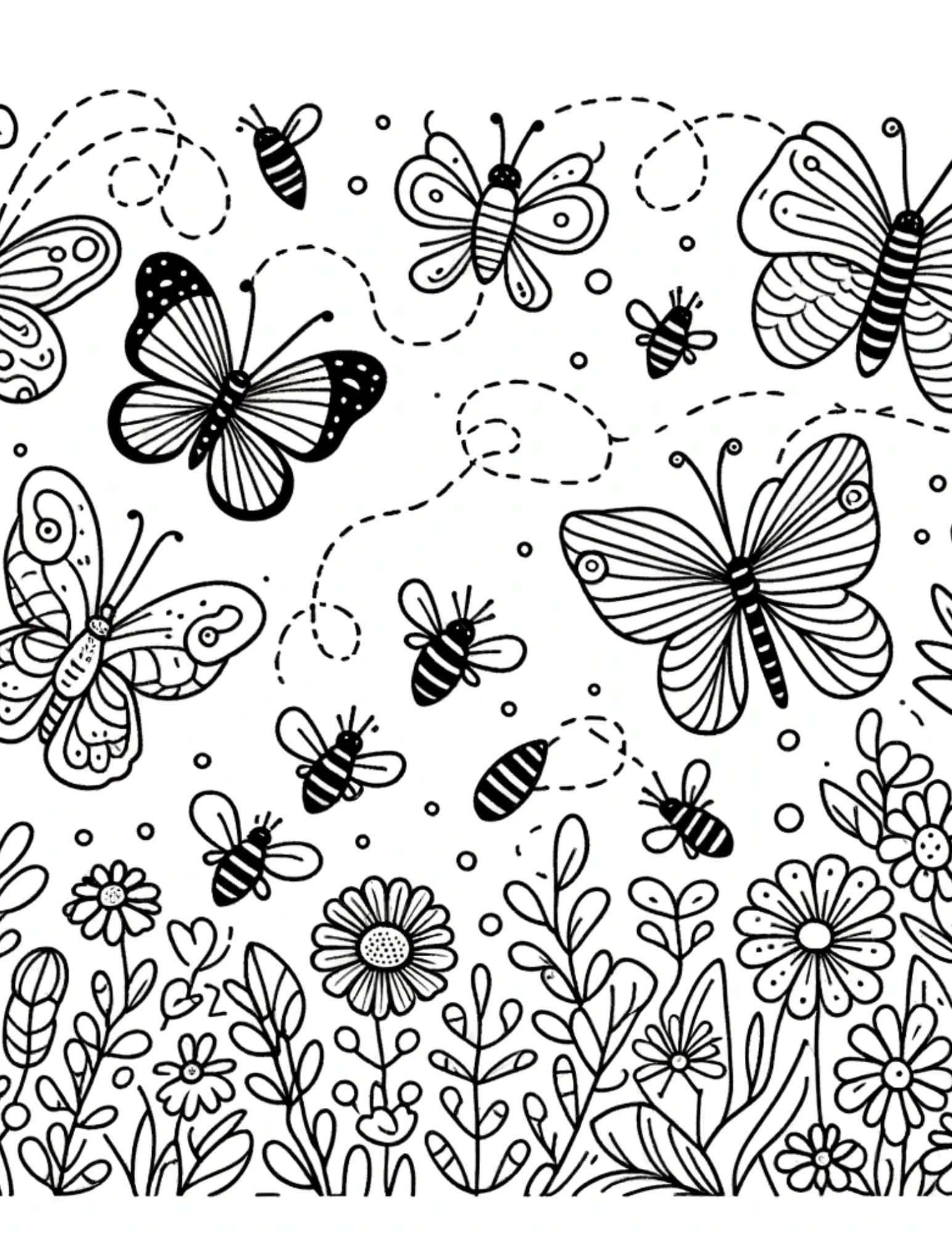 Easter Coloring Pages for Kids - Spring Bunny,eggs,printable Activity ...