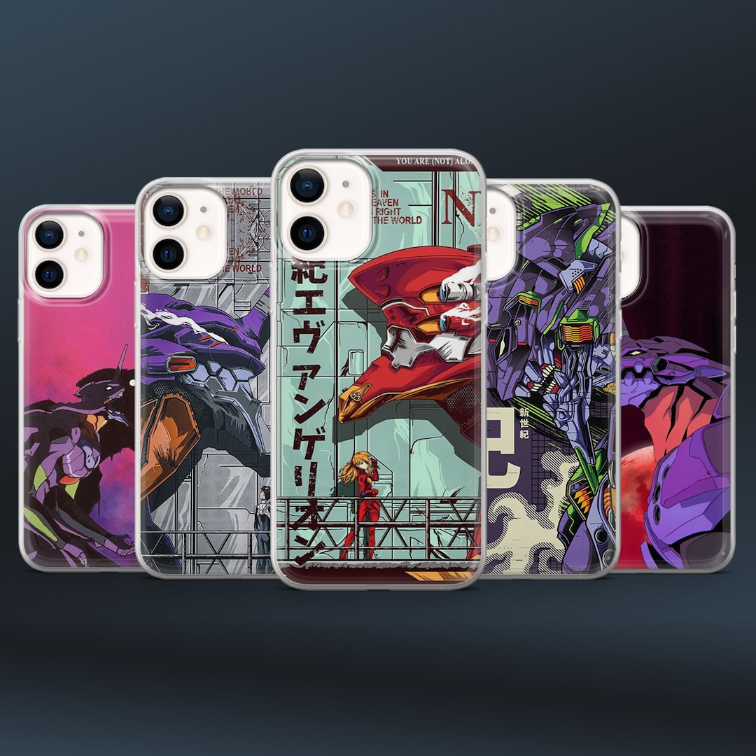 Evangelion NERV Phone Case Shinji Mecha Cover for iPhone 15, 14, 13, 12 ...