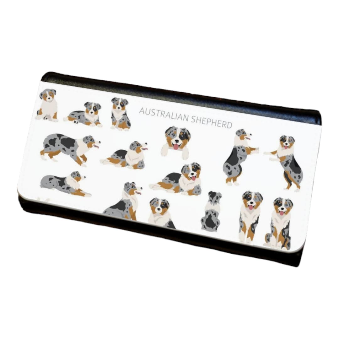 Australian Shepherd Design Tri Fold Womens Wallet - Etsy