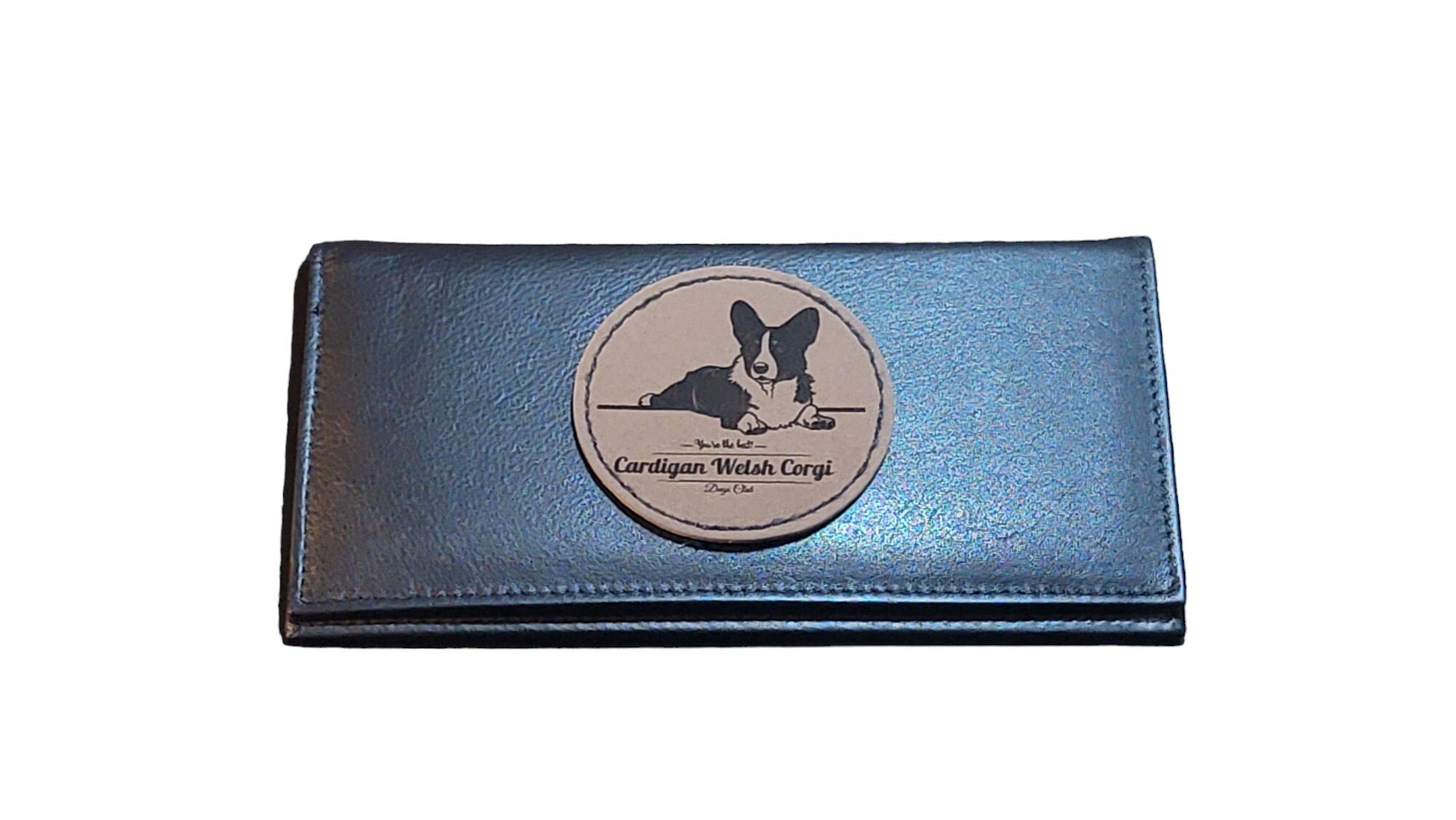 Laser Engraved Welch Corgi Dog Breed Leather Checkbook Cover - Etsy
