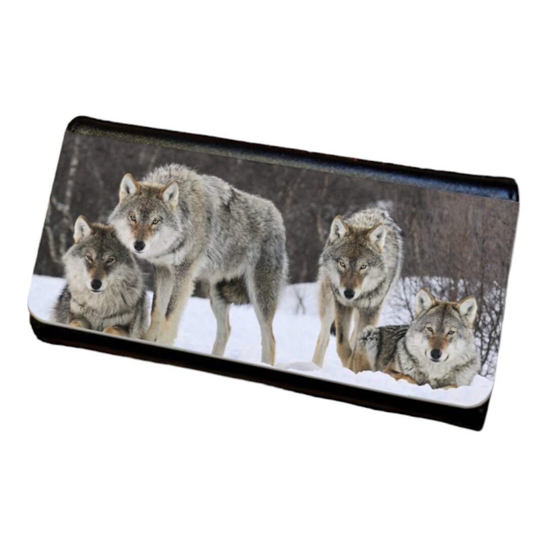 Group of Wolves Wolf Pack Design Tri Fold Womens Wallet - Etsy