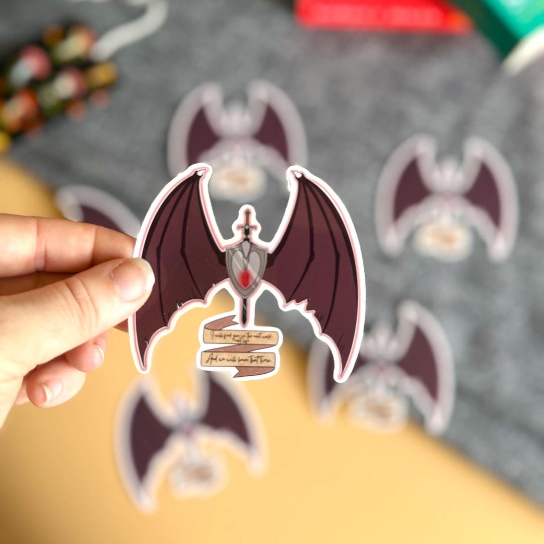 Cassian Wing Sticker| Hand-drawn ACOTAR Sticker| A Court of Thorns and ...