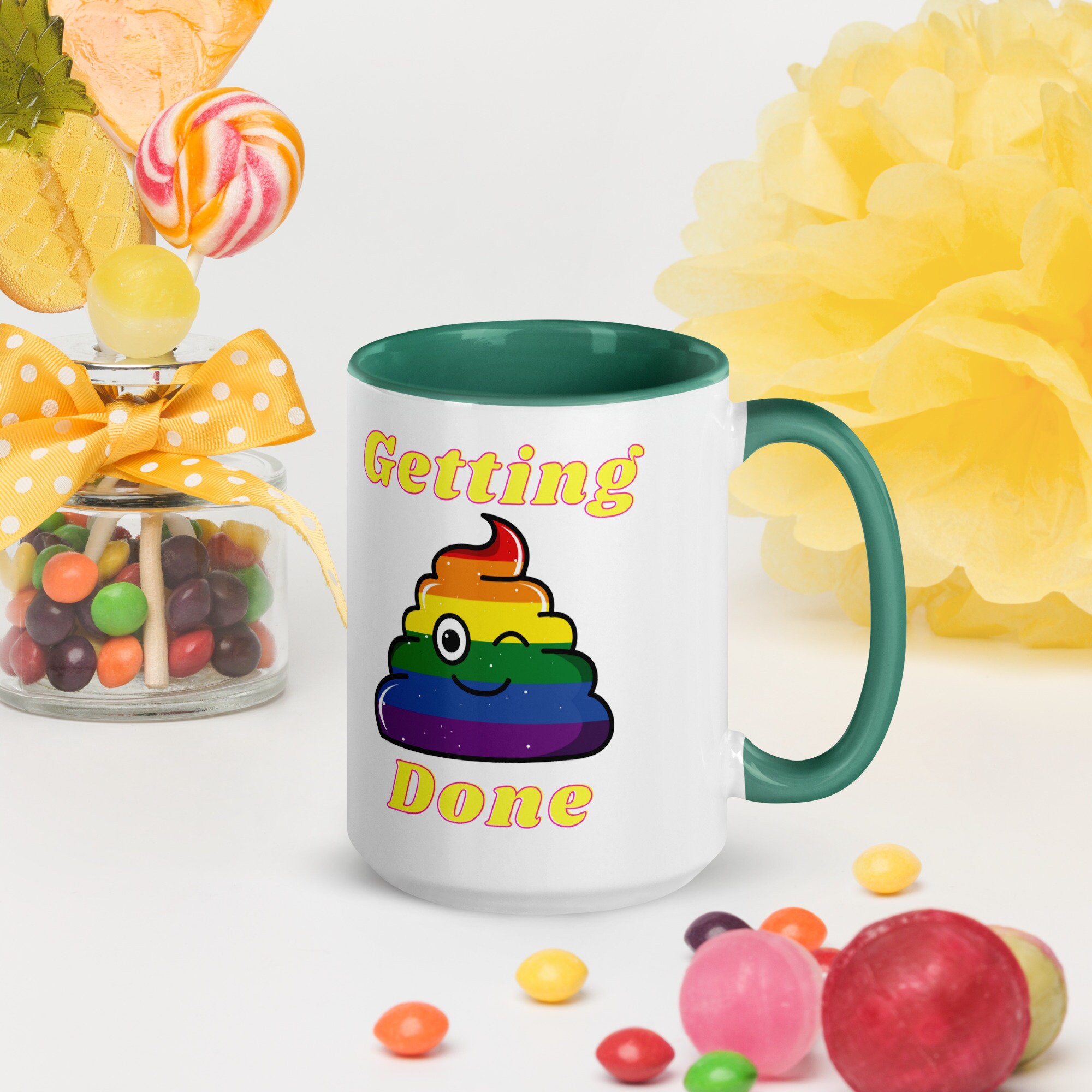 Funny Poop Mug 'getting Shit Done' Coffee Cup, Humorous Office Desk ...