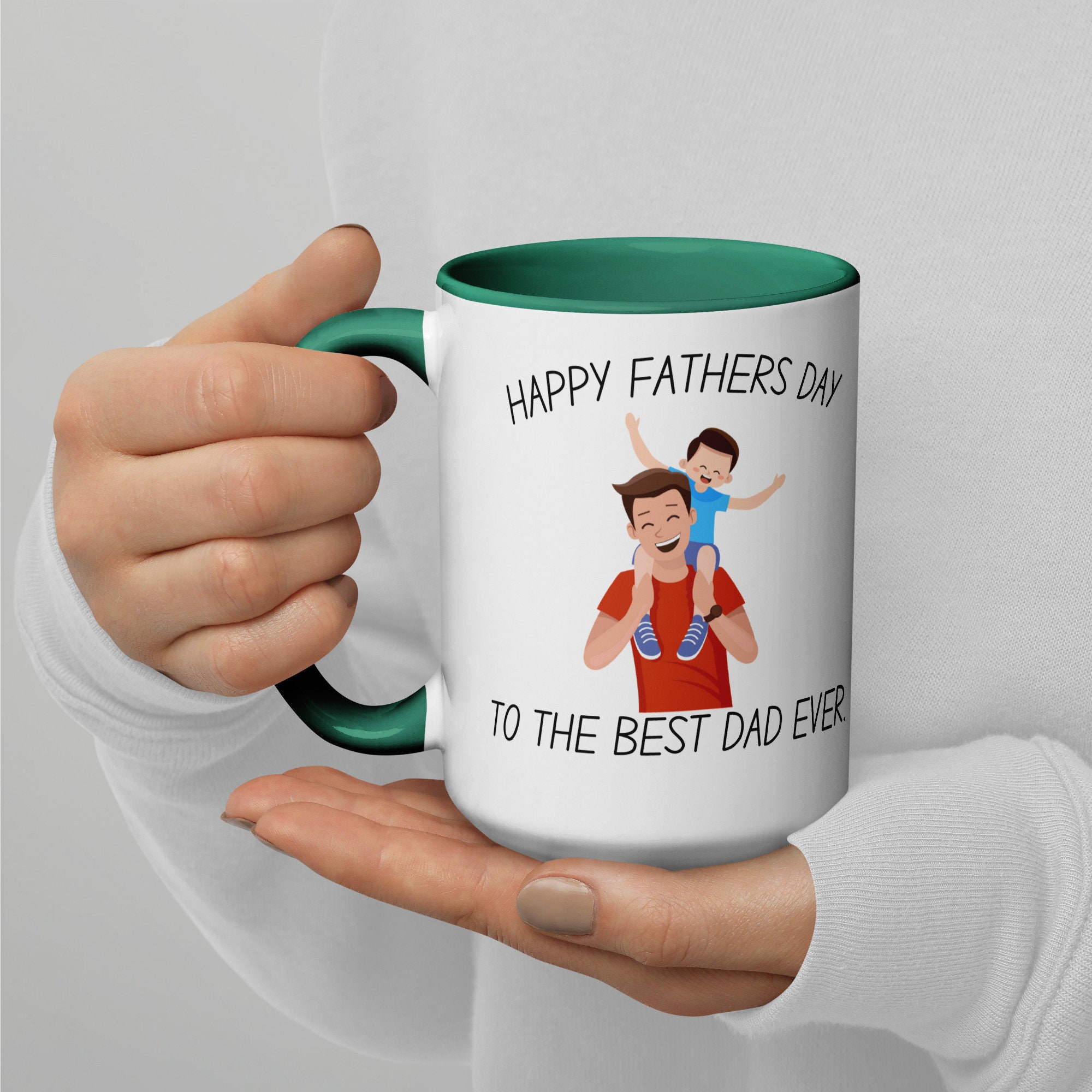 Happy Father's Day 15oz Mug 'best Dad Ever' Coffee Cup Perfect Gift for ...