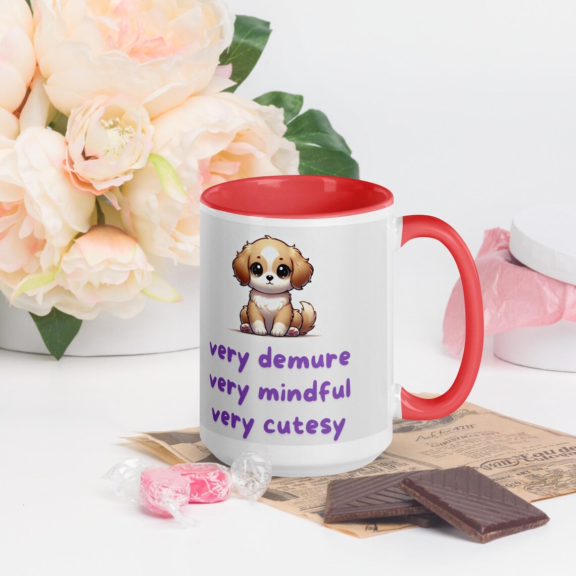 Very Demure Mindful Cutesy Mug - Cute Inspirational Coffee Mug for ...