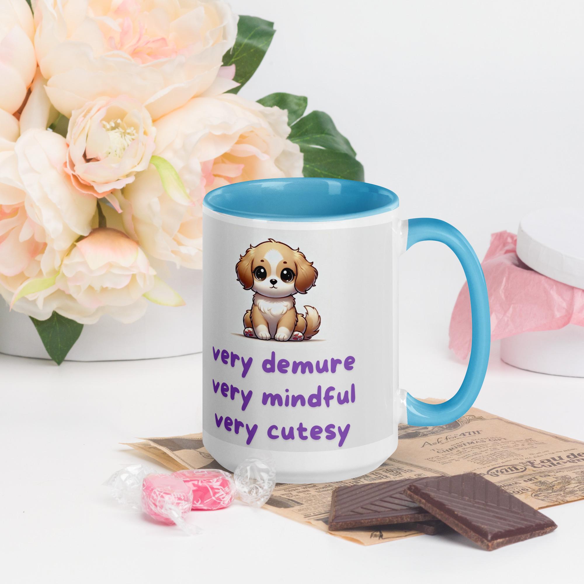 Very Demure Mindful Cutesy Mug - Cute Inspirational Coffee Mug for ...