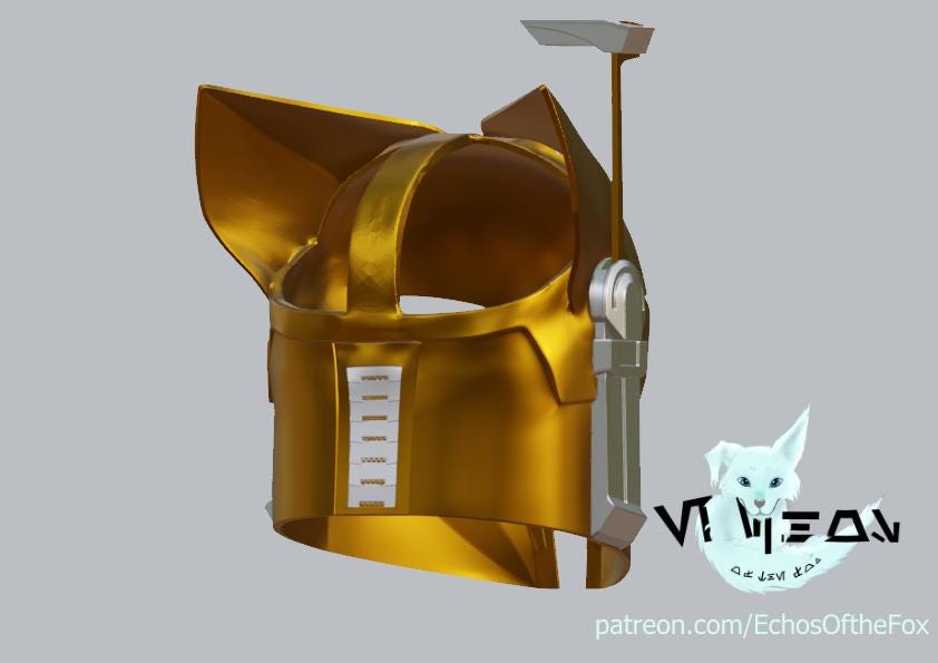 Female, Twi’lek Mandalorian Helmet, Bo-katan Inspired Design, Cosplay ...